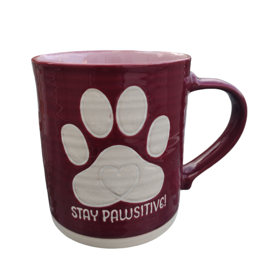 Spectrum Designz Stay Pawsitive Coffee Mug 18 oz